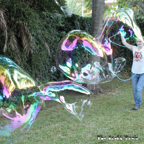 DIY Giant Bubble Wands + Recipe - The Craft Train