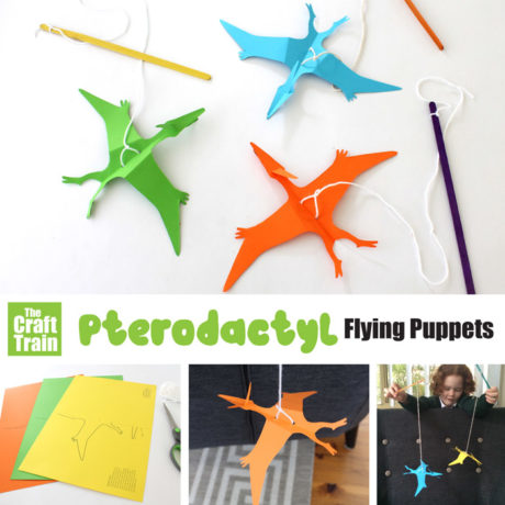 Paper Pterodactyl Puppet – Dunamai