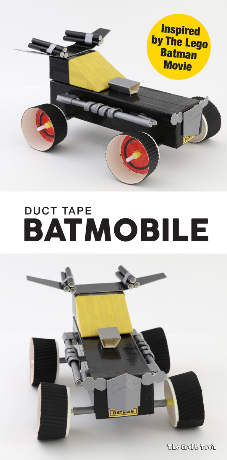 Duct Tape Batmobile craft inspired by The Lego Batman Movie - The Craft ...