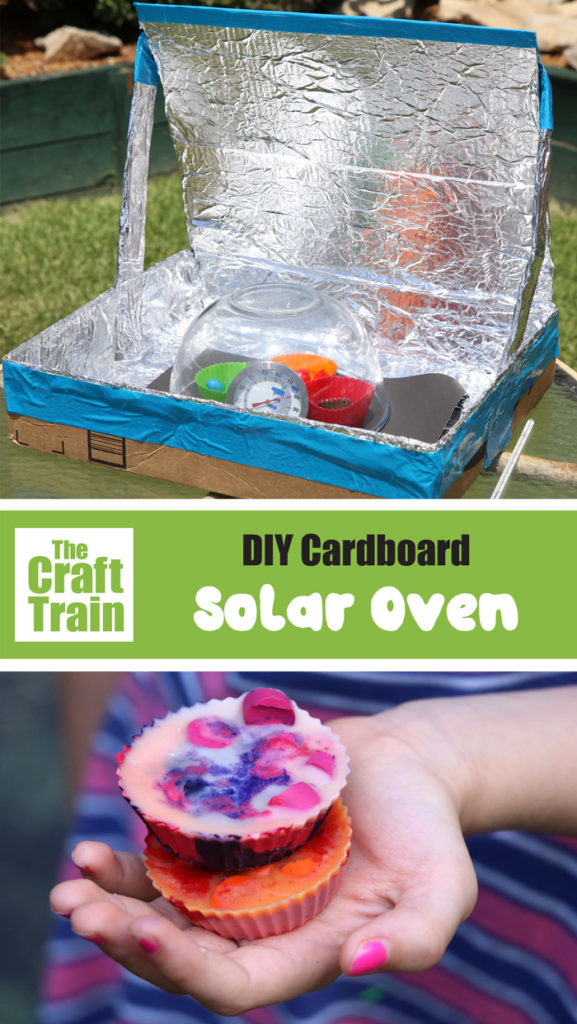DIY Solar Oven from a repurposed cardboard box - The Craft Train
