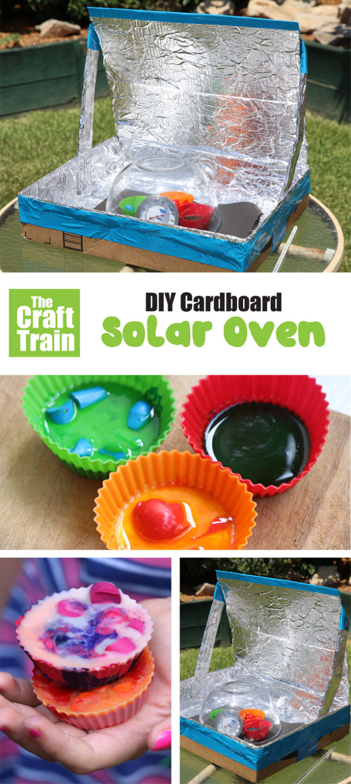 DIY Solar Oven from a repurposed cardboard box - The Craft Train