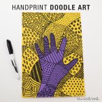 Handprint doodle art - The Craft Train