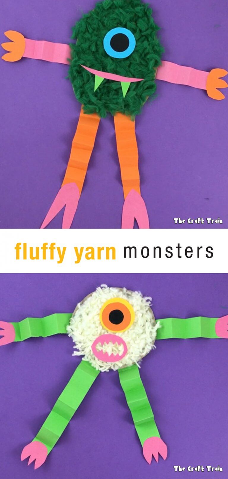 Fluffy yarn monsters - The Craft Train