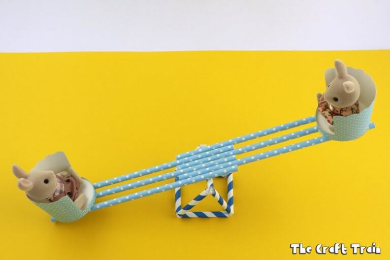 Straw See-saw - The Craft Train