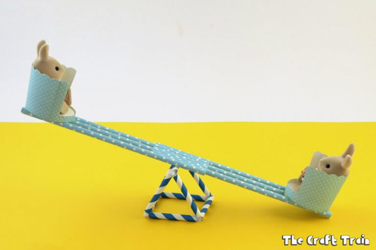 Straw See-saw - The Craft Train