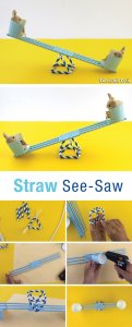 Straw See-saw - The Craft Train