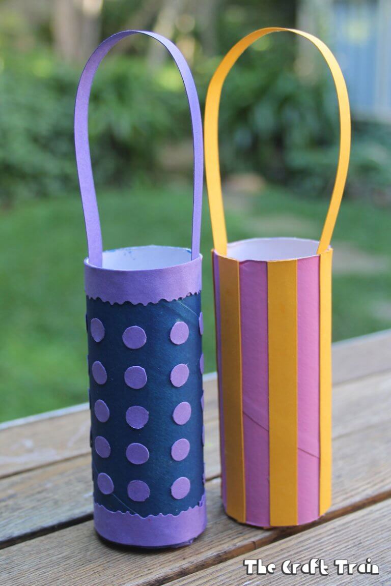 Paper roll Easter baskets - The Craft Train