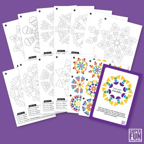 Multiplication mandalas - The Craft Train