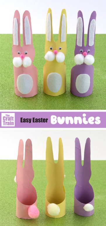 Easter bunny craft idea - The Craft Train