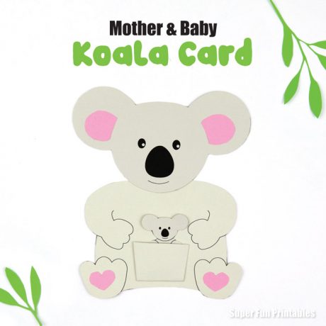 mother & baby koala card - The Craft Train