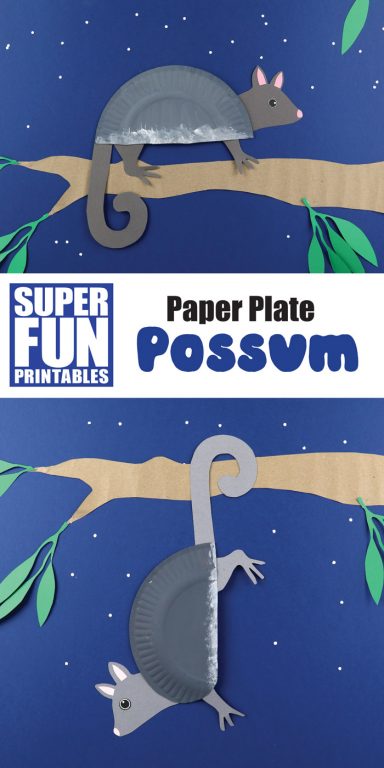 Paper plate Ringtail possum - The Craft Train