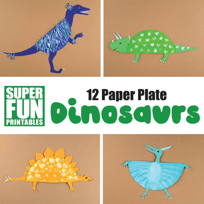 12 Paper Plate Dinosaur Crafts For Kids The Craft Train