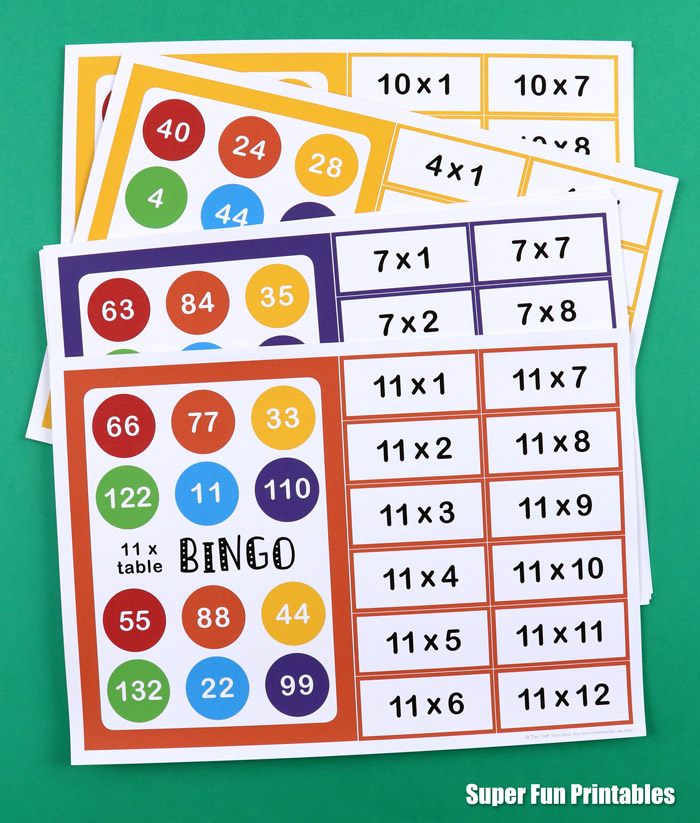 Multiplication Bingo For One The Craft Train Multiplication Bingo For One The Craft Train