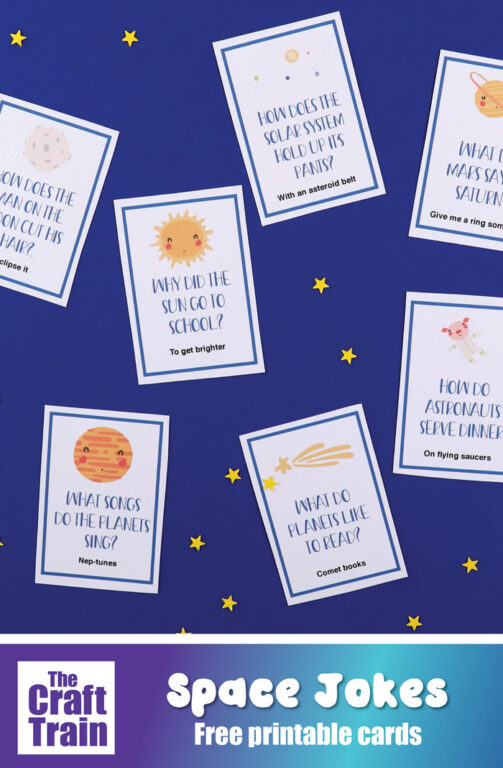Space jokes and would you rather cards - The Craft Train