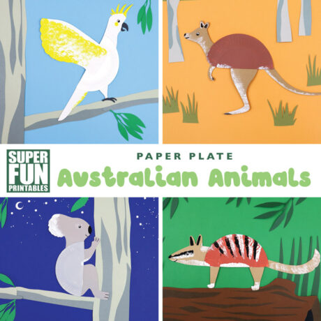 Australian paper plate animals - The Craft Train