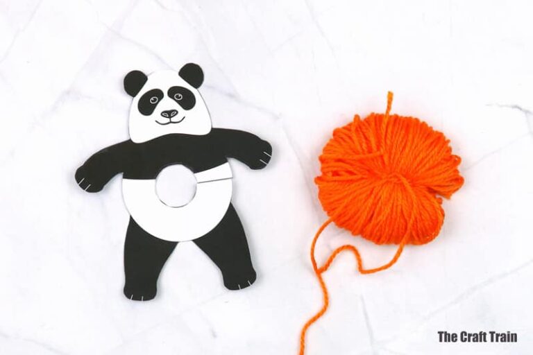 Printable pom-pom panda - The Craft Train