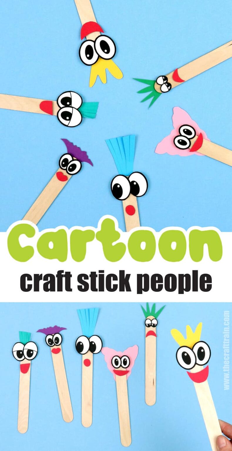 cartoon stick puppets - The Craft Train