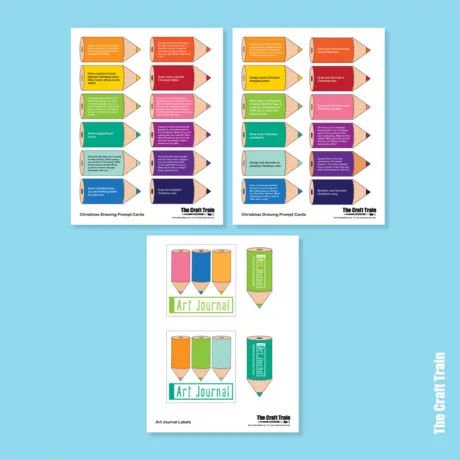 Printable Advent Drawing Prompt Cards - The Craft Train