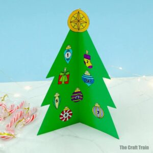 Christmas tree advent calendar - The Craft Train