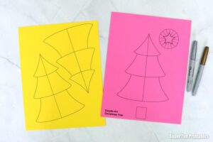 Christmas Tree Doodle Art - The Craft Train