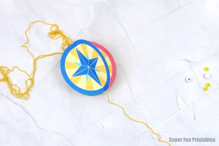 Star spinner paper craft - The Craft Train