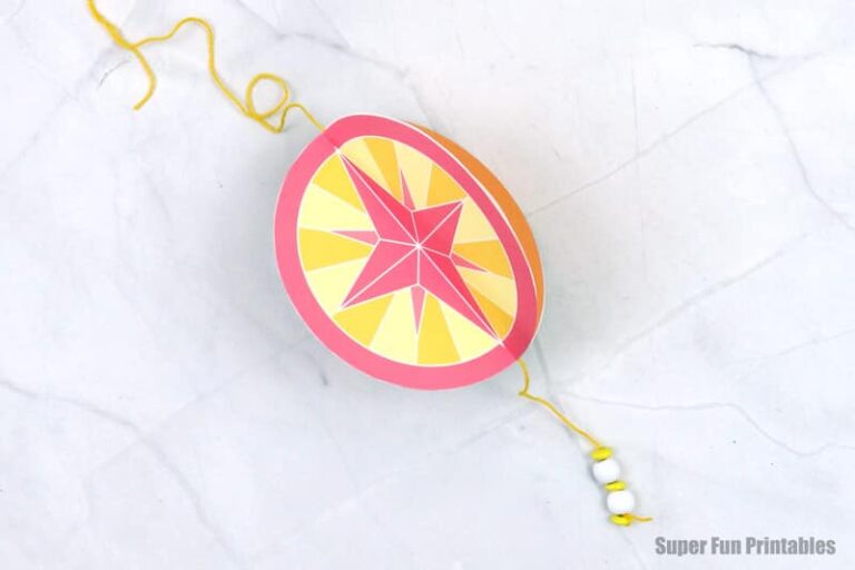 Star spinner paper craft - The Craft Train