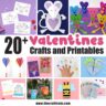 Valentines crafts and printables for kids - The Craft Train