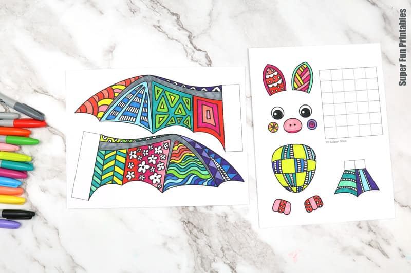 3D Bat Doodle Art - The Craft Train
