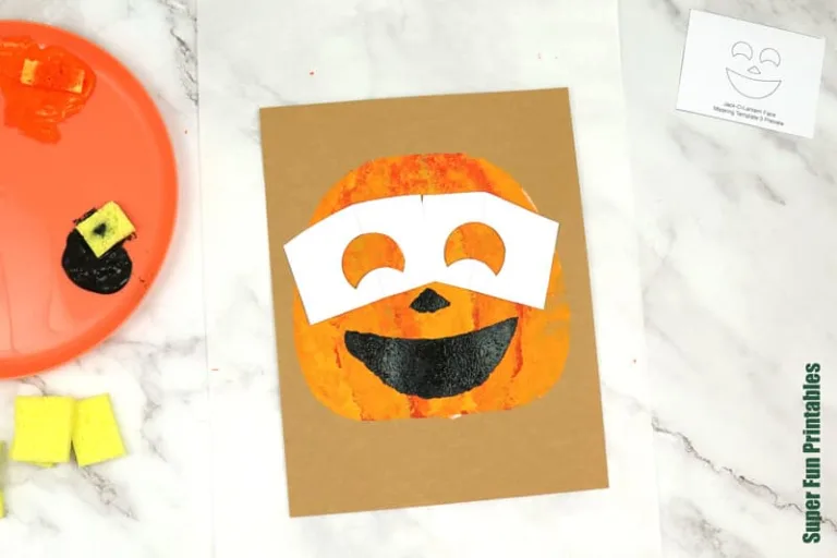 Pumpkin sponge art - The Craft Train
