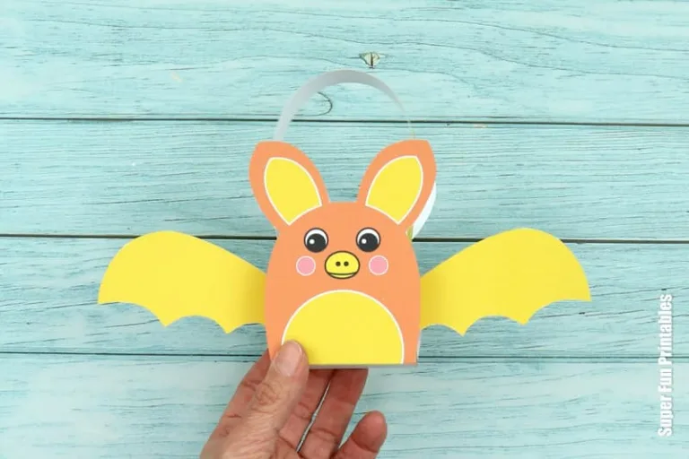 Rainbow Bat Baskets - The Craft Train