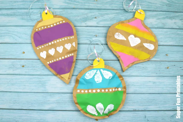 Stuffed Paper Baubles - The Craft Train