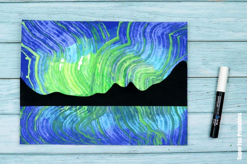 Aurora Borealis Scrape Art - The Craft Train