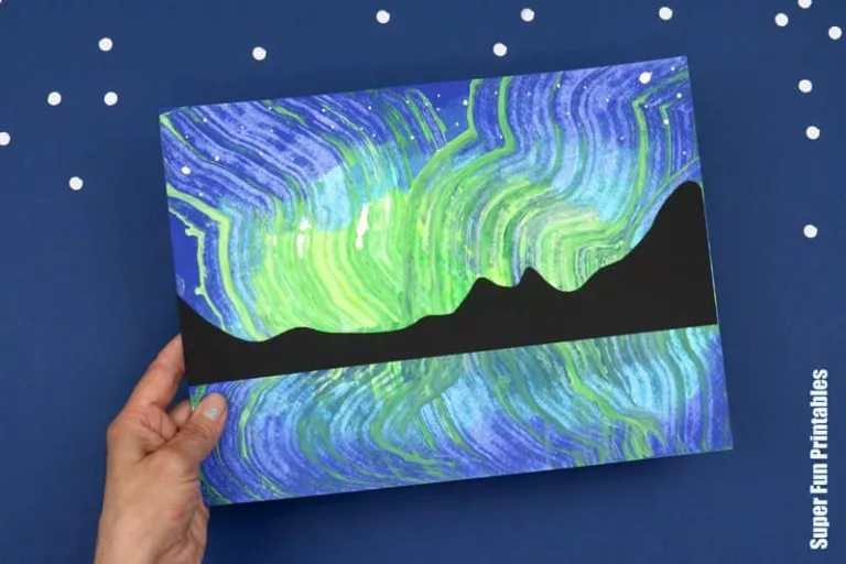 Aurora Borealis Scrape Art - The Craft Train