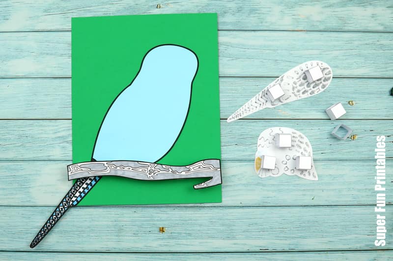 3D Budgie Pattern Art - The Craft Train
